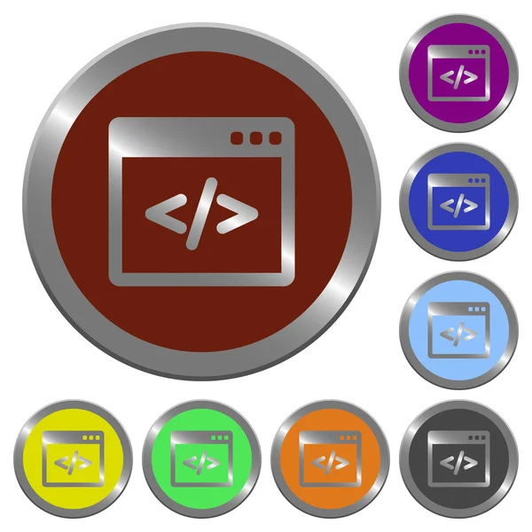 Color programming code steel buttons — Stock Vector © renegadehomie ...