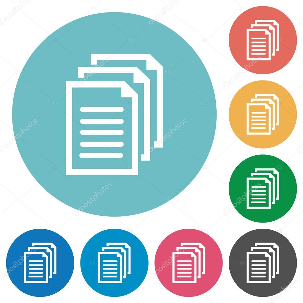 Flat documents icons Stock Vector by ©renegadehomie 92441448