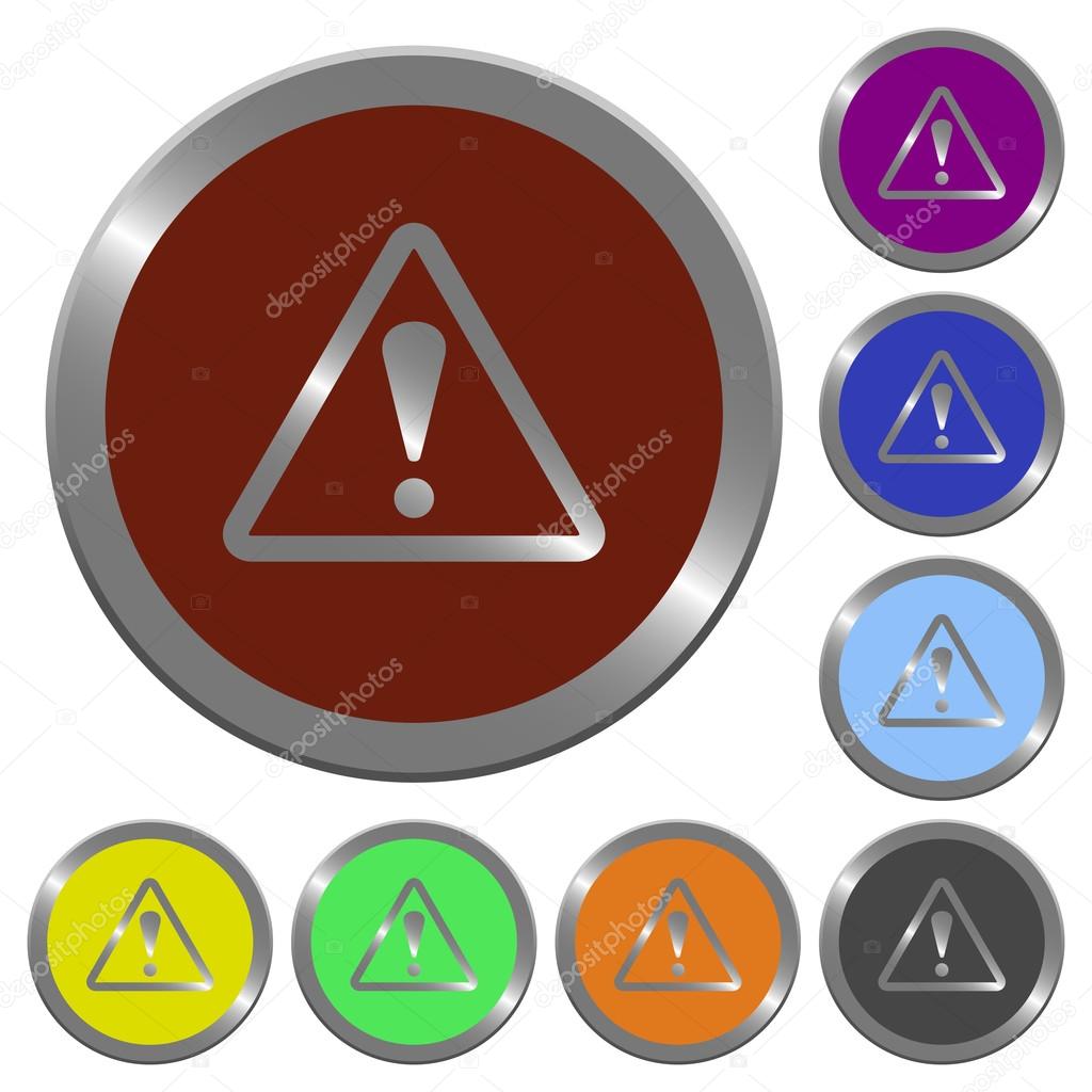 Color warning buttons Stock Vector Image by ©renegadehomie #92961264