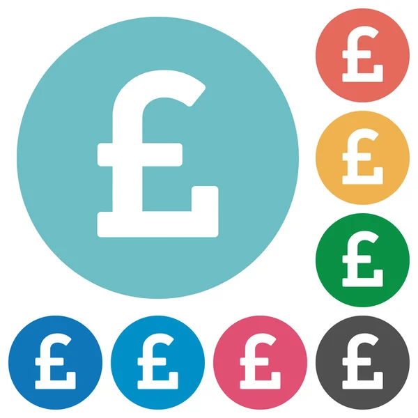 Pound Sticker Flat White Icons Color Backgrounds Background Color ...