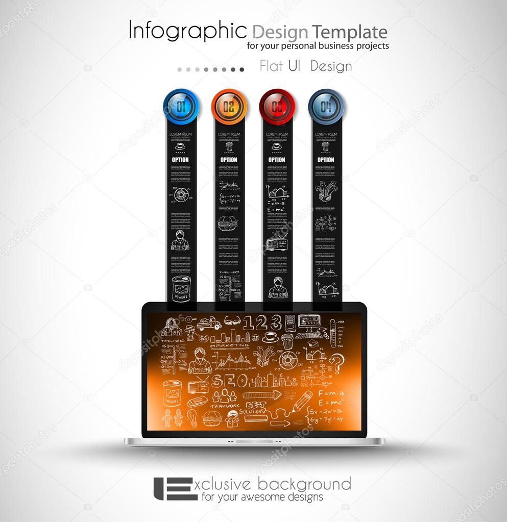 Clean Infographic Layout Template Stock Vector Image by ©DavidArts ...