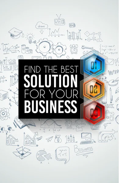 Best Business Solution Infographic Layout Template Stock Vector by ...