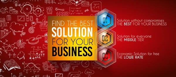 Best Business Solution Infographic Layout Template Stock Vector by ...