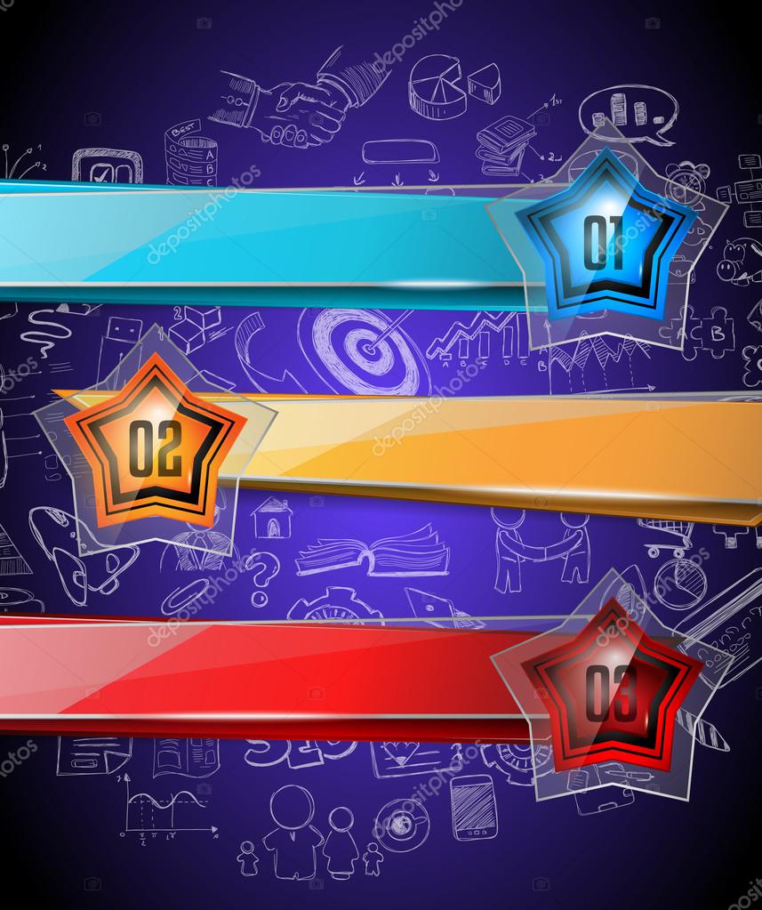 Infographics complex layout with option buttons Stock Vector Image by ...