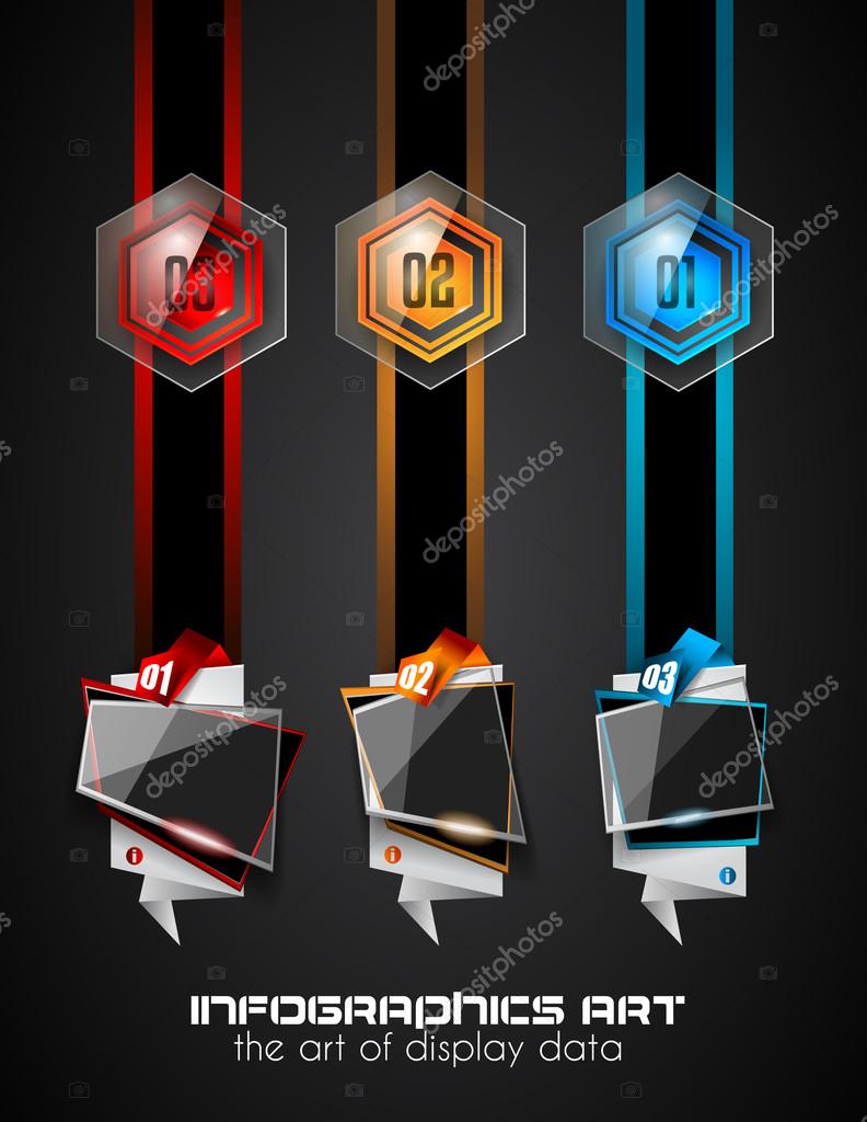 Infographics complex layout with option buttons Stock Vector Image by ...