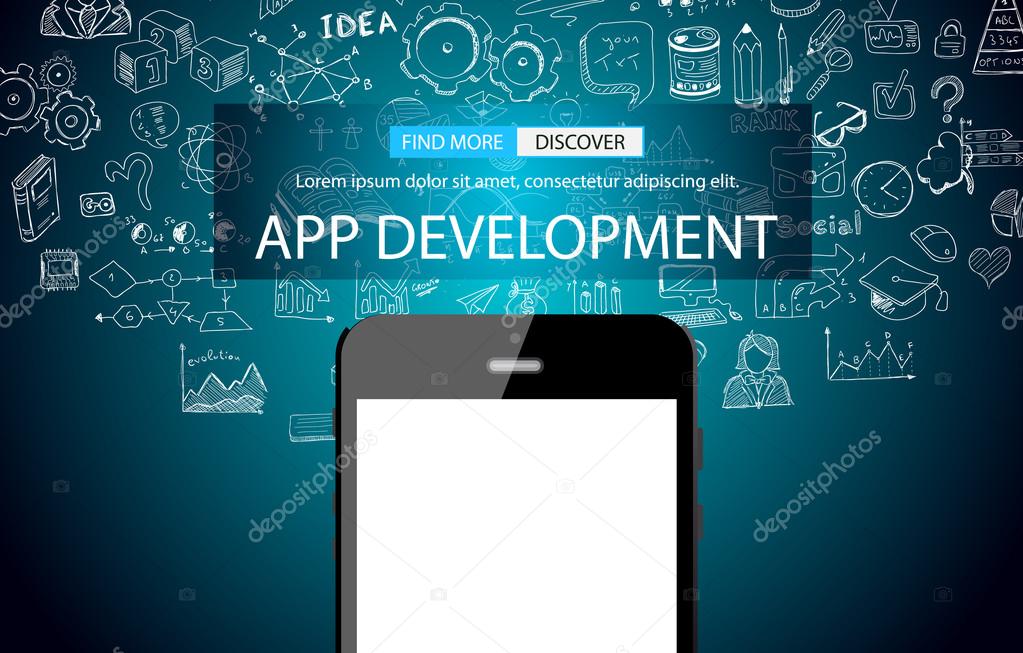 App Development Concept Background — Stock Vector © DavidArts #105690168