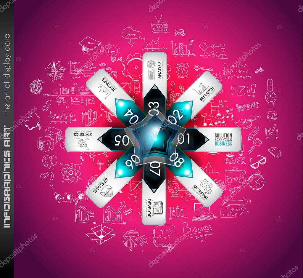 Infographics complex layout Stock Vector by ©DavidArts 105690350