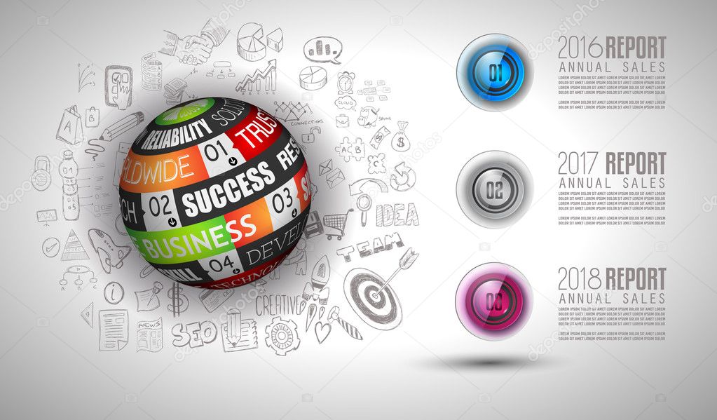 Clean Infographic Layout Template Stock Vector Image by ©DavidArts ...