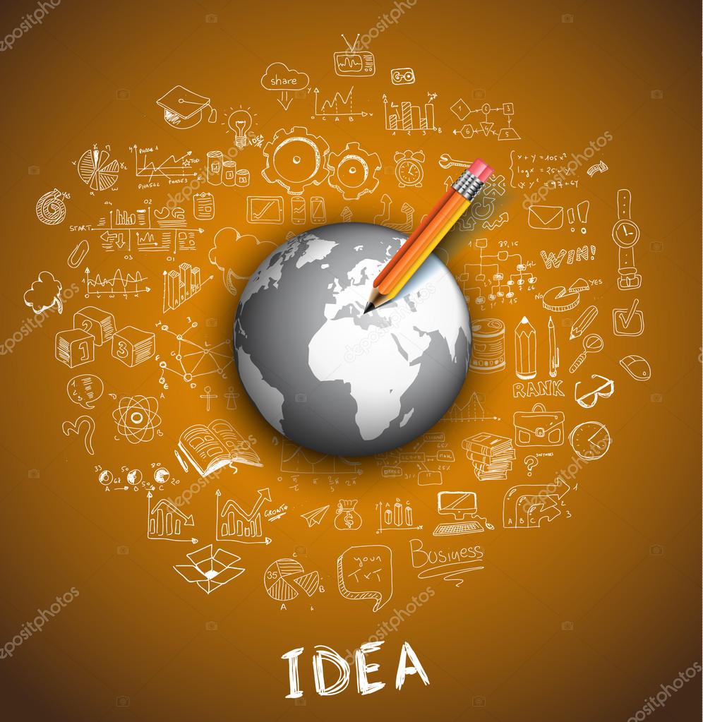 Idea Concept Layout for Brainstorming Stock Vector by ©DavidArts 72506605