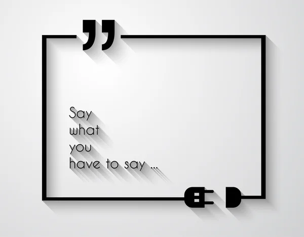 Quotation Mark Frame with space for text Stock Vector Image by ...