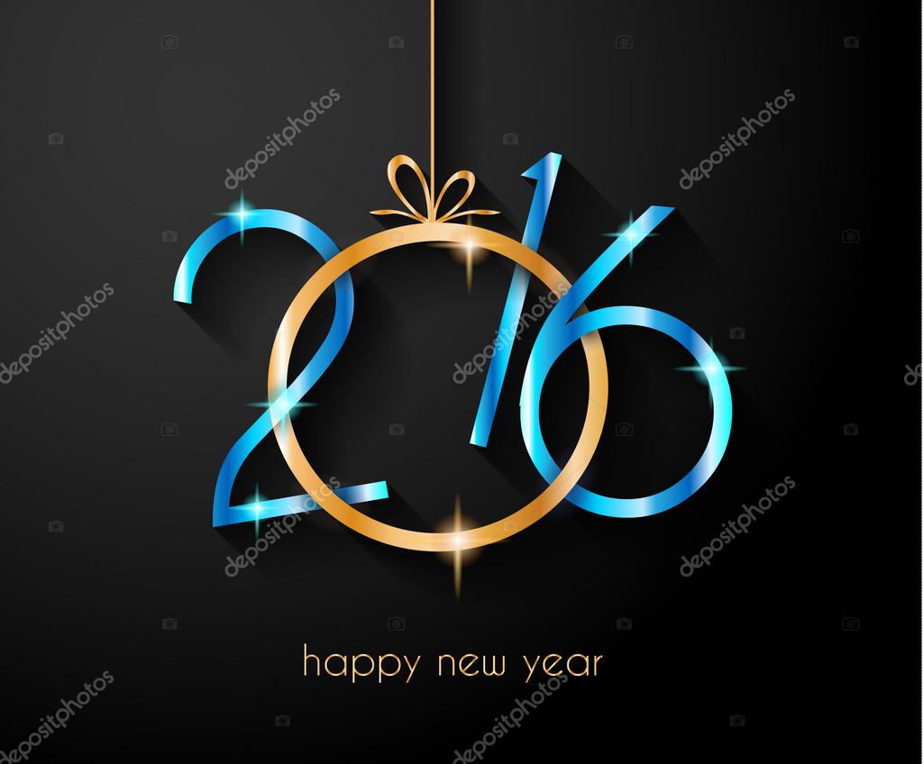 2016 Happy New Year Background Stock Vector Image by ©DavidArts #84743546