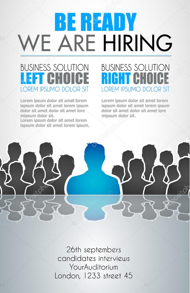 We Are Hiring background Stock Vector Image by ©DavidArts #87710952