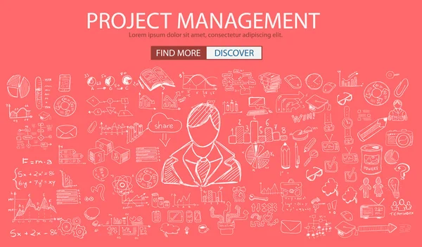 Project management doodle concept Vector Art Stock Images | Depositphotos