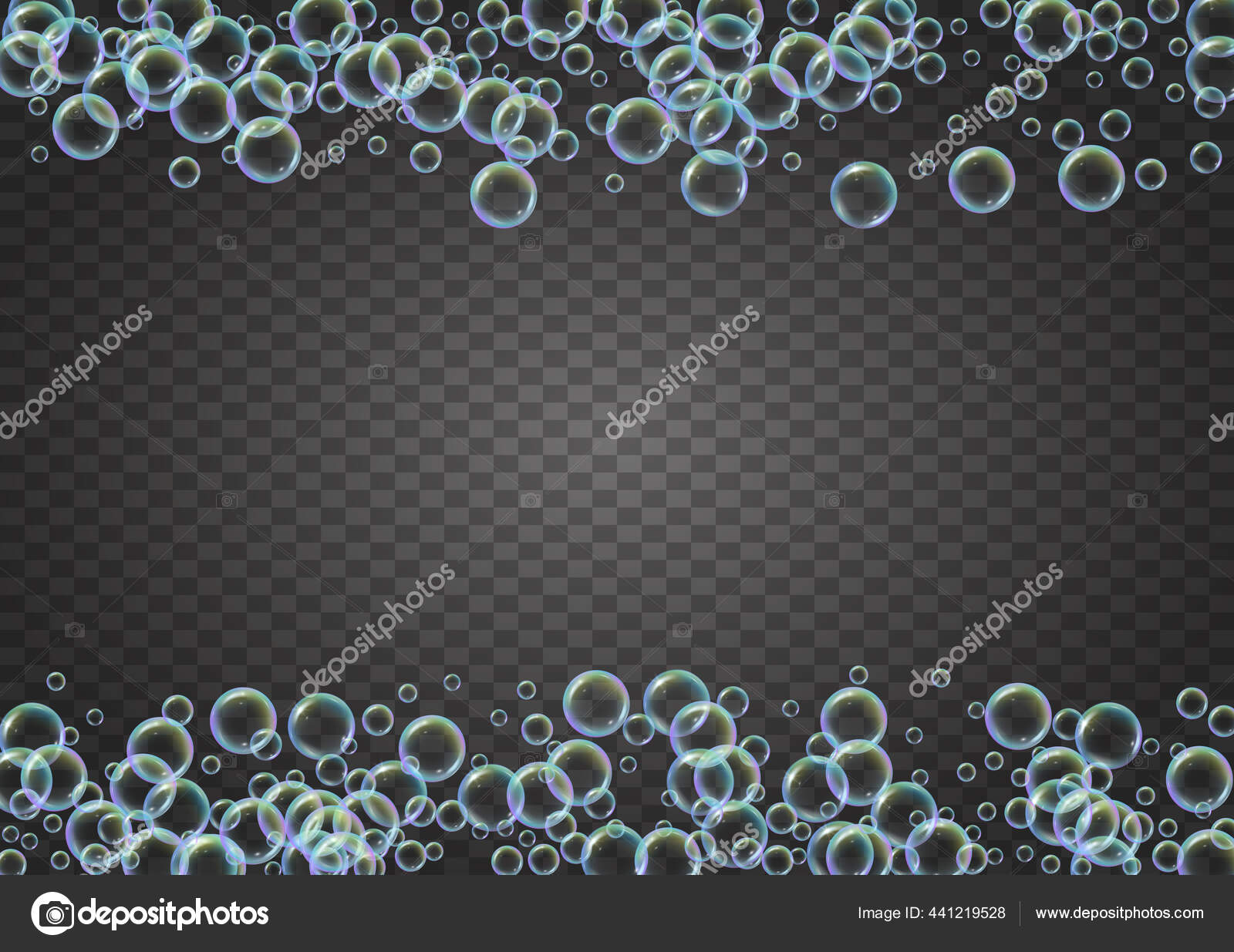 Shampoo Bubbles Gradient Background Realistic Water Bubbles Cool Liquid ...