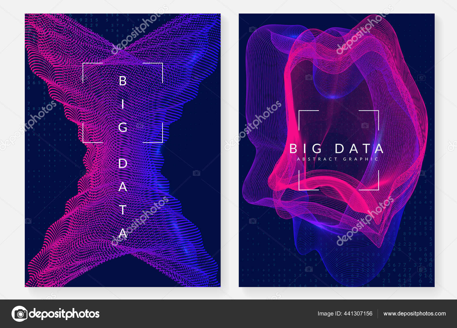 Big Data Background Technology Visualization Artificial Intelligence Deep Learning Quantum Stock ...