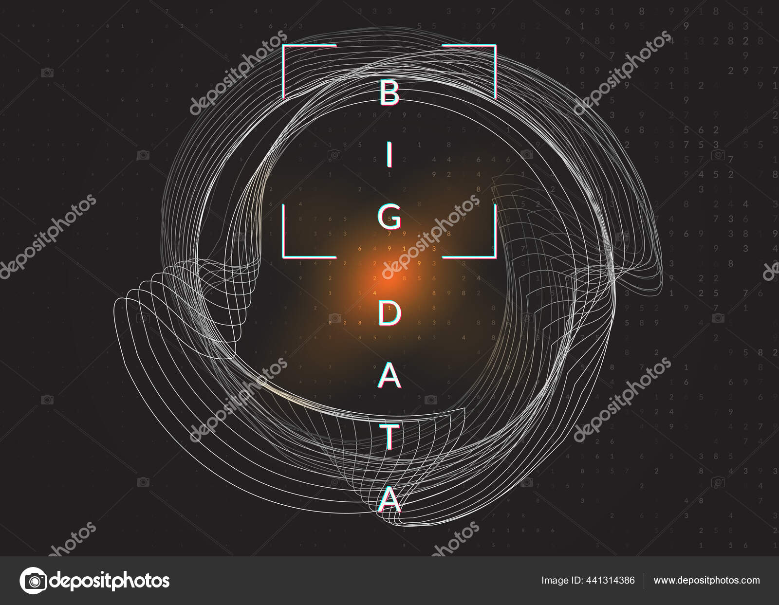 Deep Learning Background Technology Big Data Visualization Artificial Intelligence Quantum Stock ...