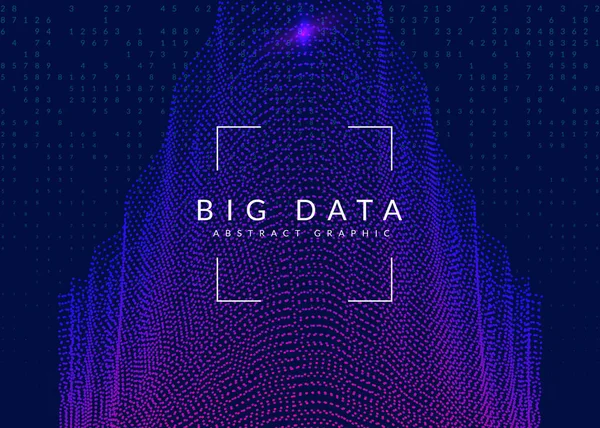 Big data background. Technology for visualization, artificial intelligence, deep learning and ...