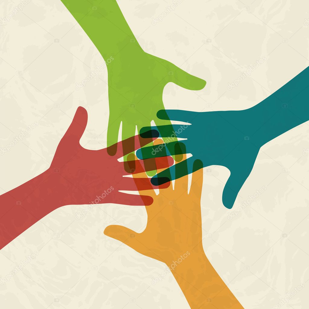 Manos conectadas Vector de stock #52052519 de ©slasny1988