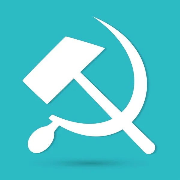 Icon of socialist symbol, sickle, hammer Stock Vector Image by ...
