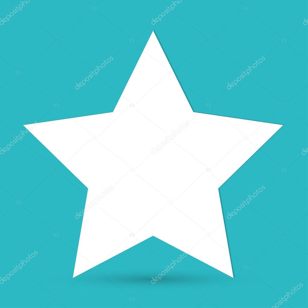 Icono de estrella blanca — Vector de stock #72959433 — Depositphotos