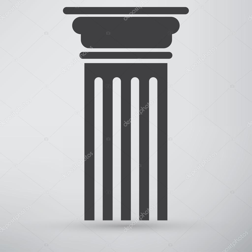 Antique Column, pillar Icon — Stock Vector © slasny1988 #74821397