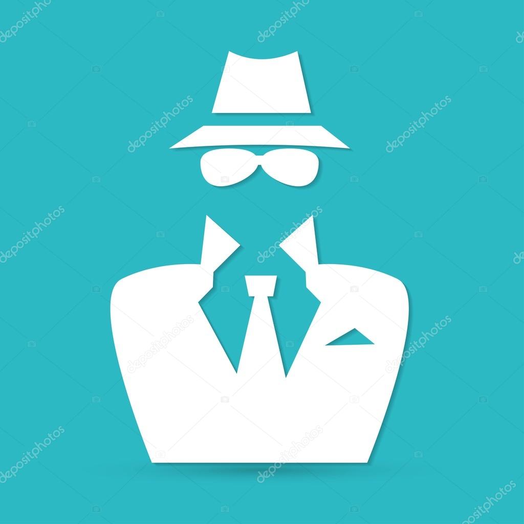 Secret service agent icon Stock Vector Image by ©slasny1988 #74825245