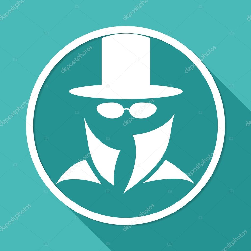 Secret service agent icon Stock Vector Image by ©slasny1988 #74825477