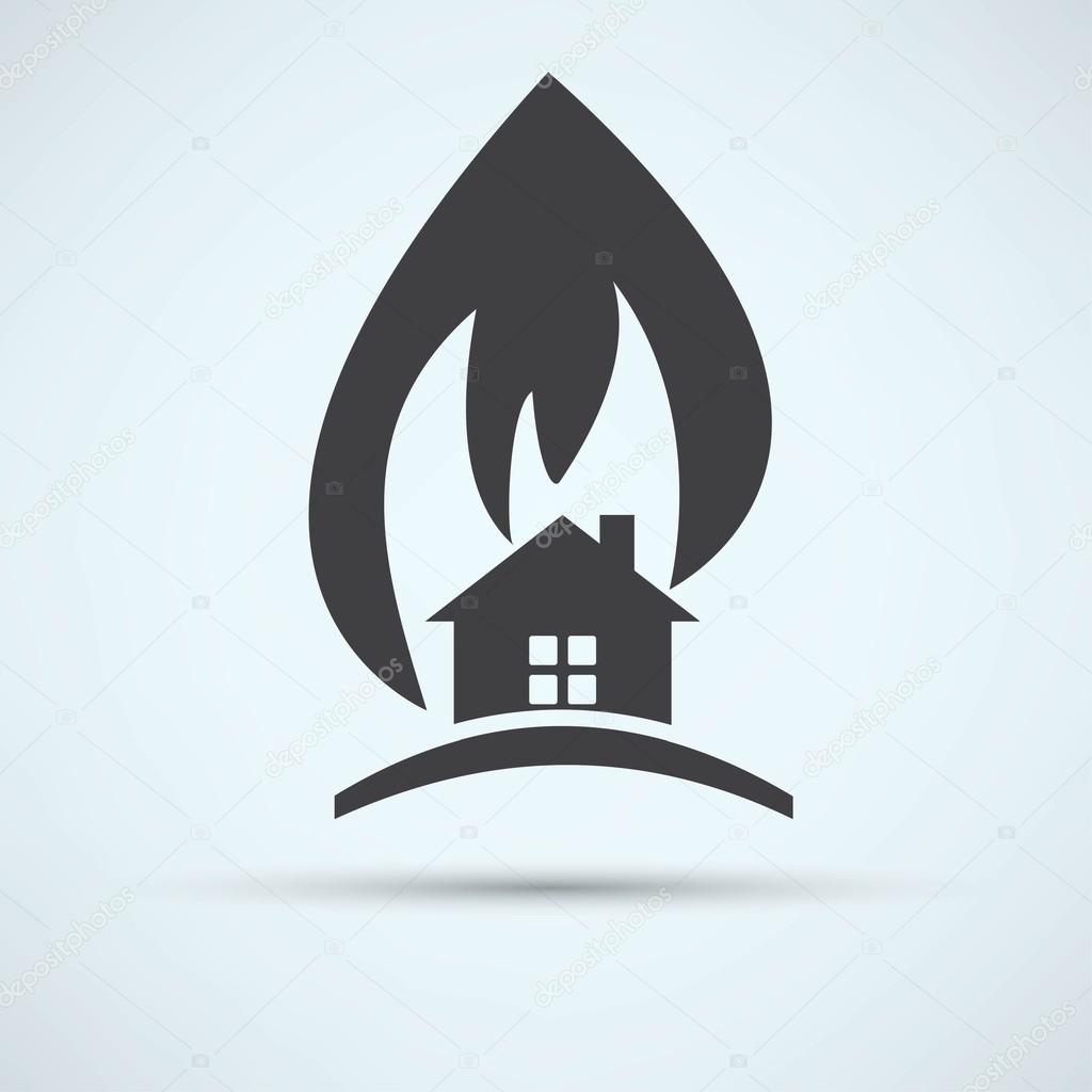 Fire warning, caution icon Stock Vector by ©slasny1988 74827623