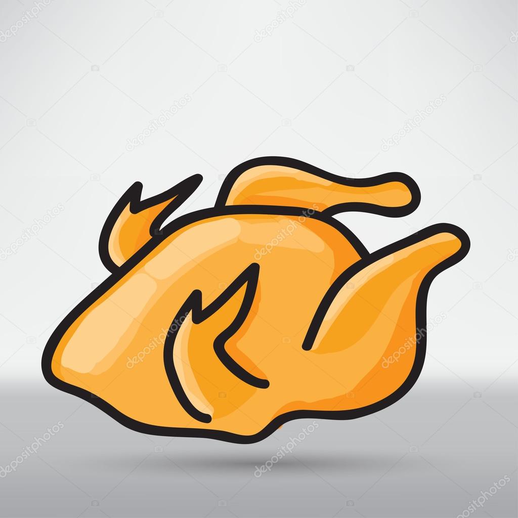 Chicken, food icon Stock Vector Image by ©slasny1988 #76157907
