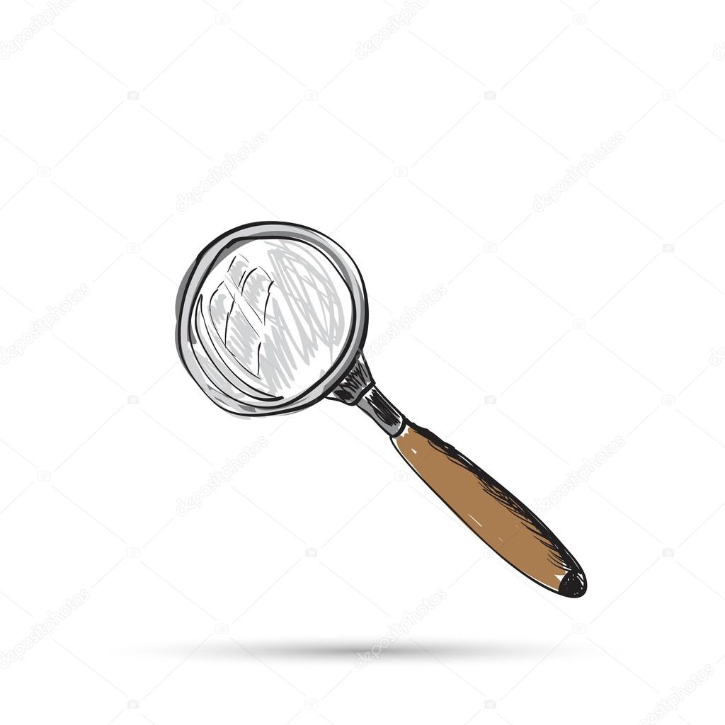Dibujo ilustraci n de una lupa 2024