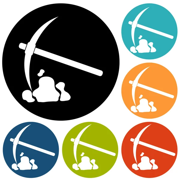 Pick shovel icons Vector Art Stock Images | Depositphotos