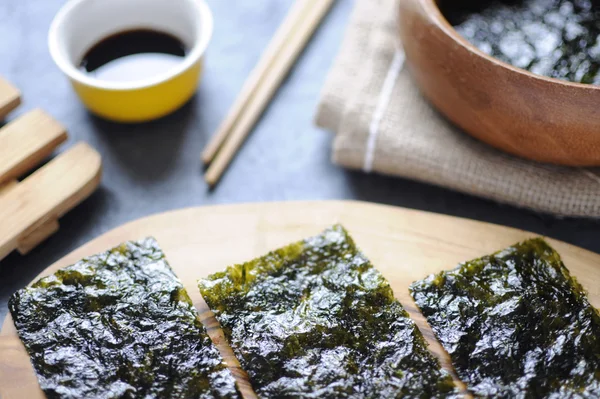 Dried seaweed snacks Stock Photo by ©nupix 113400078