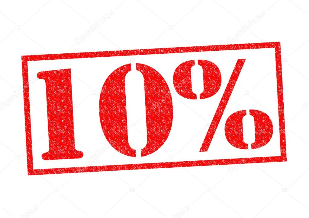 10 Percent Rubber Stamp Stock Photo by ©chrisdorney 53985109