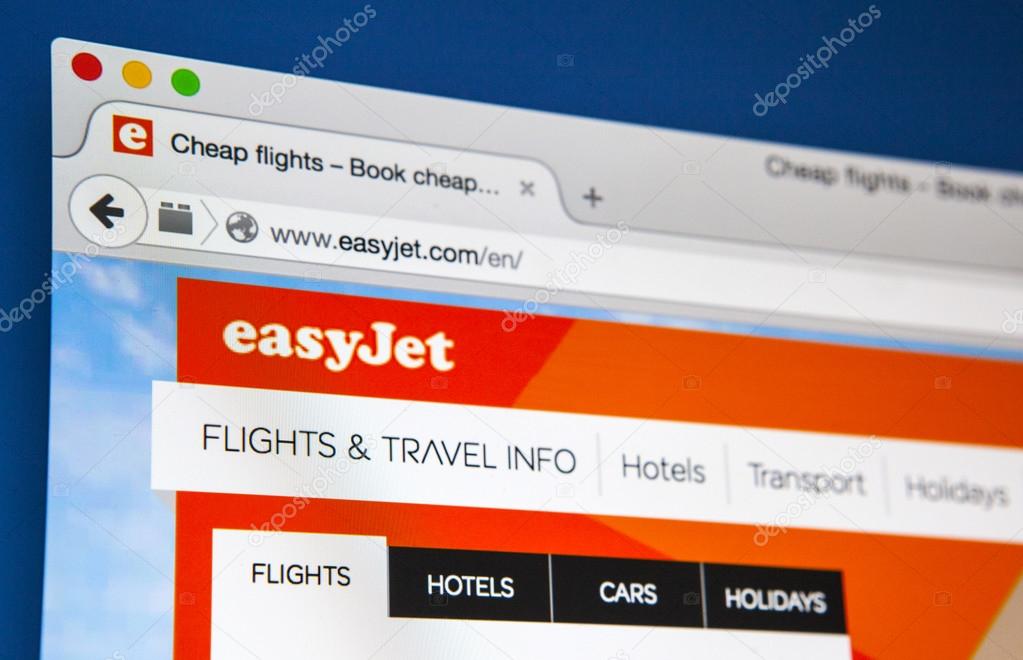 EasyJet official Website — Stock Editorial Photo © chrisdorney #87419156