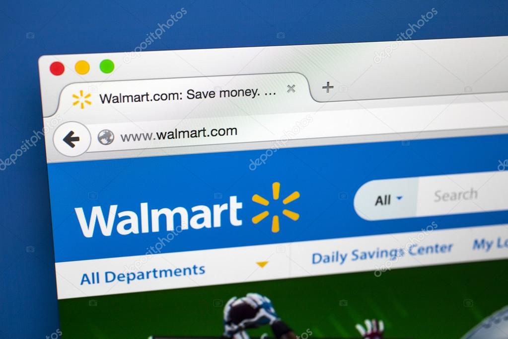 Walmart official Website — Stock Editorial Photo © chrisdorney #91750896