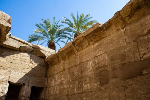 Karnak Temple Massive Columns Beautiful Egyptian Landmark Hieroglyphics ...