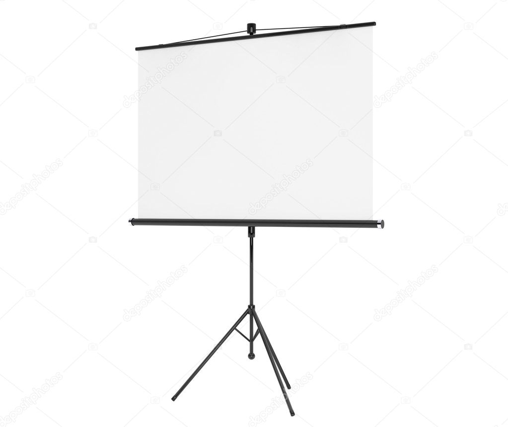 Blank Projection Screen Stock Photo by ©doomu 71295891