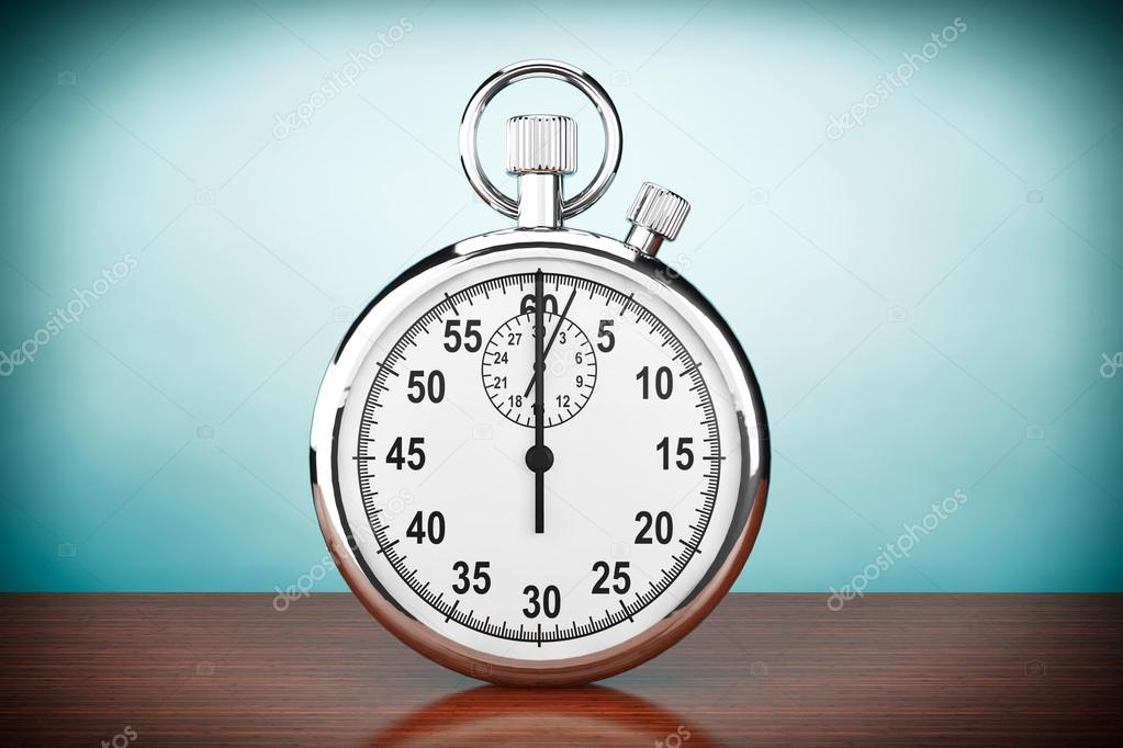 Old Style Photo. Silver Stopwatch Stock Photo by ©doomu 76494169