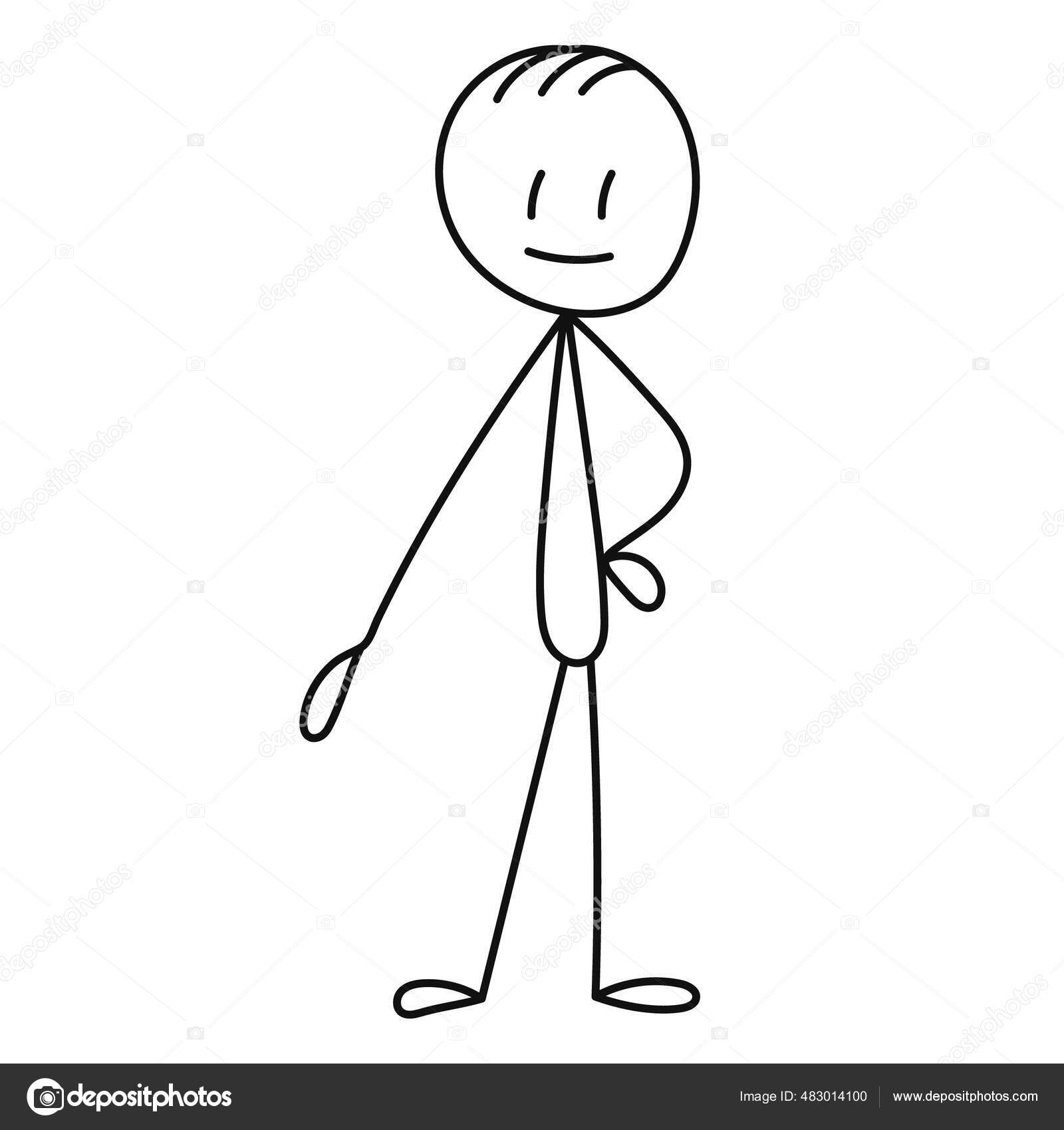 Stick Figure Man Isolated Vector Stock Vector Image by ©zolotons@mail ...