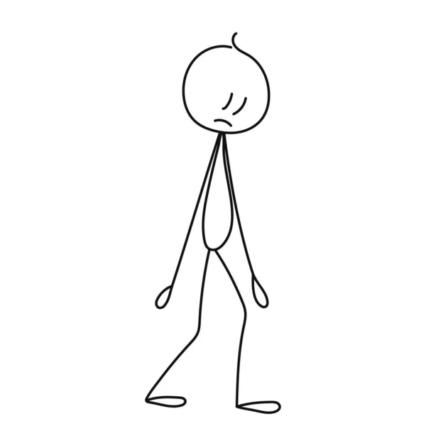 Sad Stick Figure Girl
