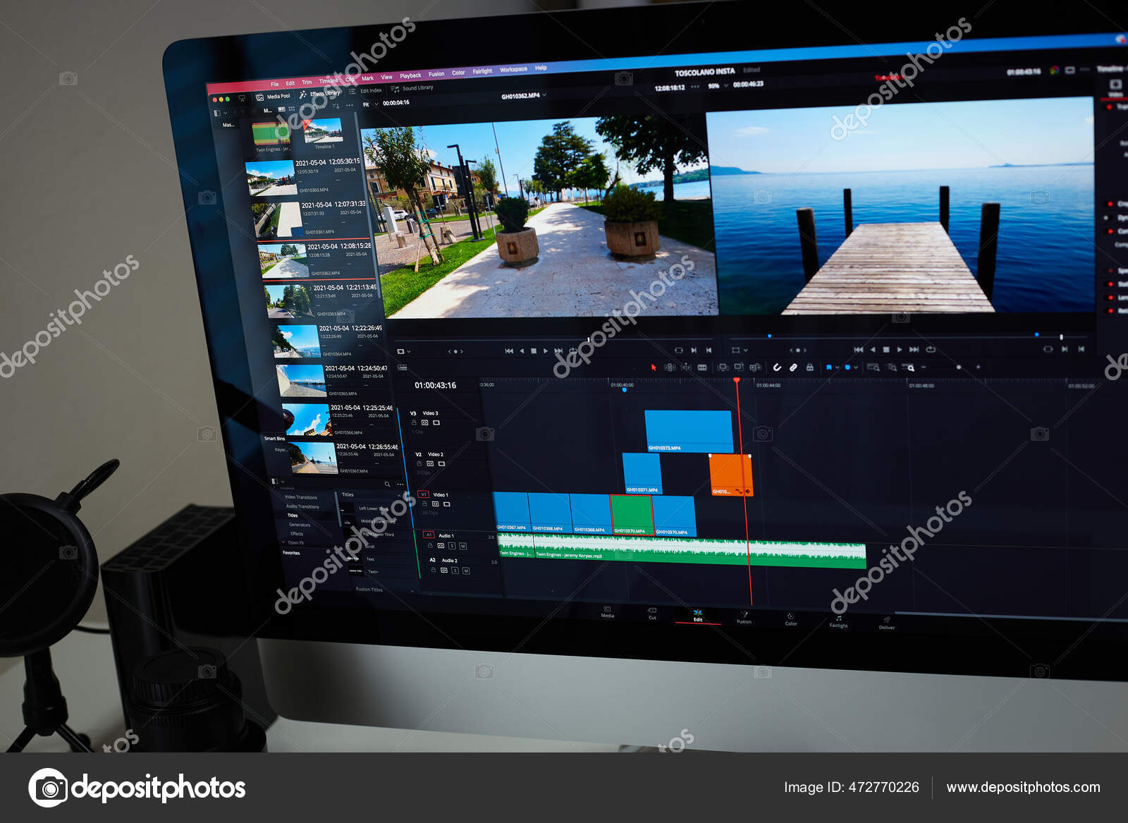 Computer Video Editing Room — Stock Photo © ferrerivideo #472770226