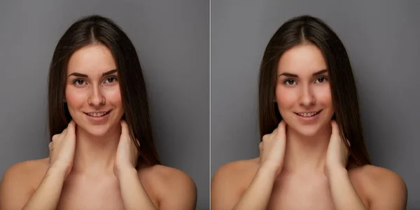 Photo processing before after Stock Photos, Royalty Free Photo ...