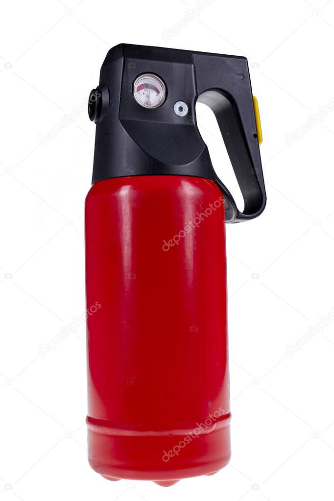 Un extintor usado para extinguir pequeños incendios. Accesorios de ...