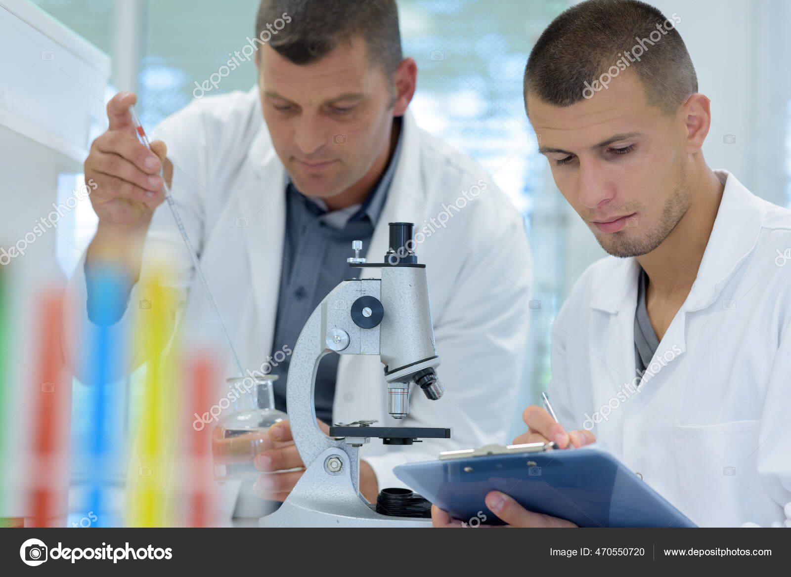 Health Care Researchers Working Life Science Laboratory — Stock Photo ...
