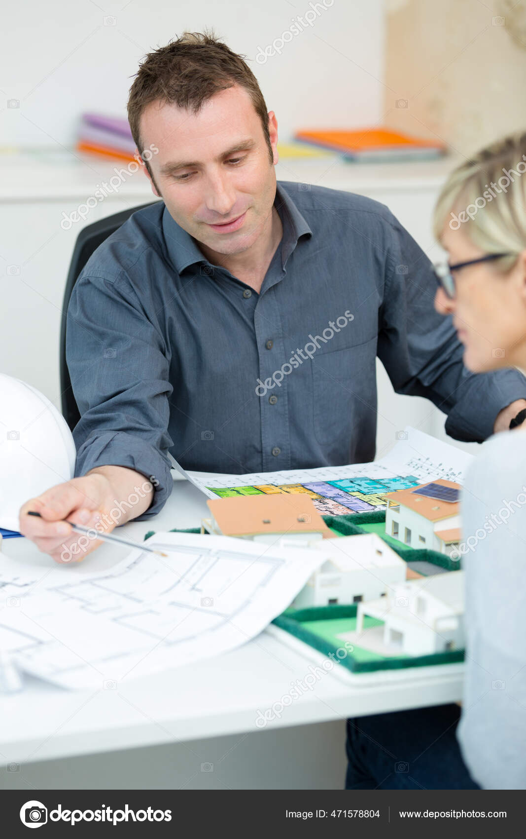 Portrait Architect Meeting Client Stock Photo by ©photography33 471578804