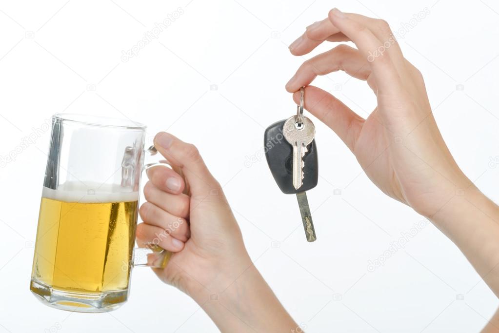 Beer and car keys don t mix — Stock Photo © photography33 #84546820