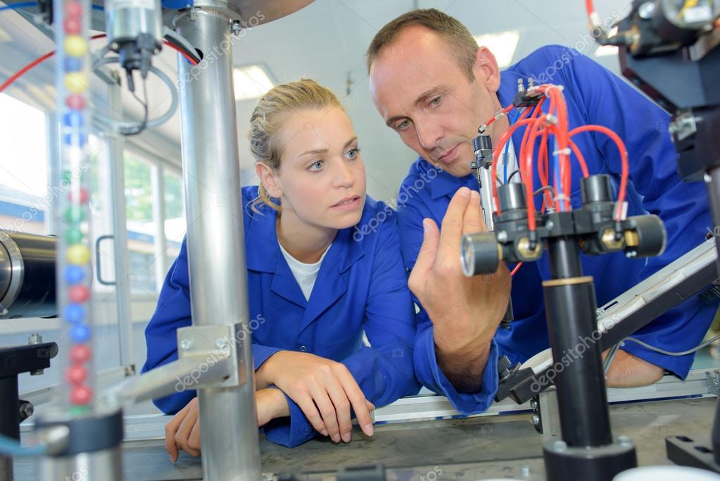 Mechanical engineering laboratory and man — Stock Photo © photography33 ...