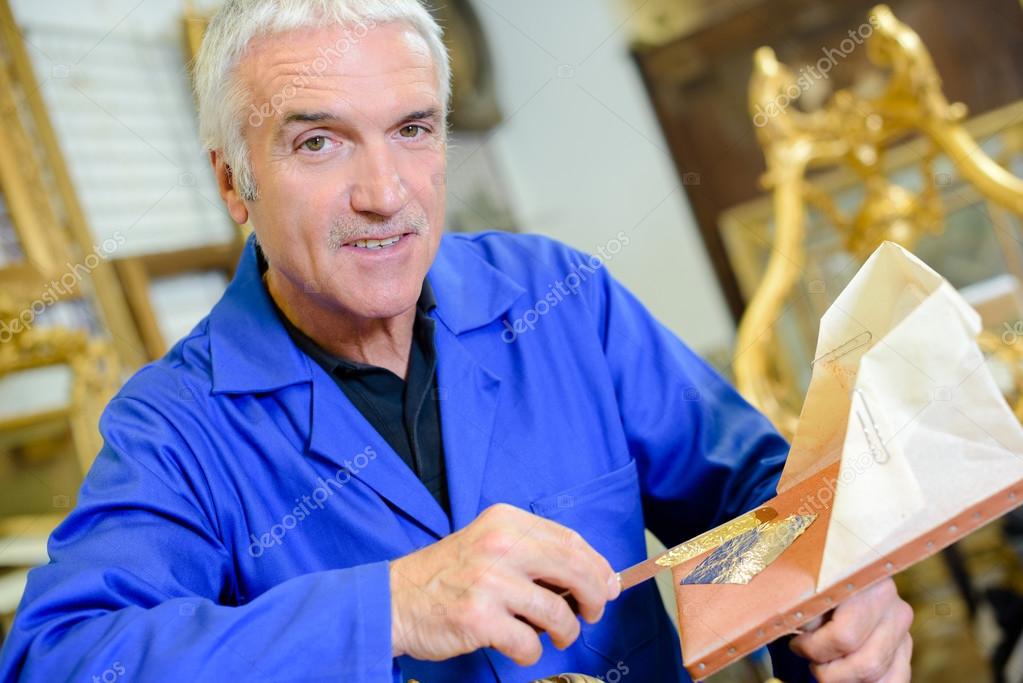 Picture frames and man — Stock Photo © photography33 #98935850