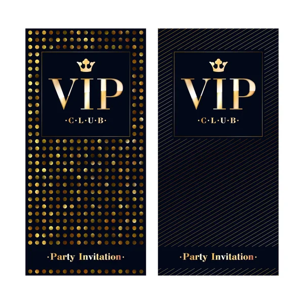 VIP invitation cards premium design templates. — Stock Vector © rea ...