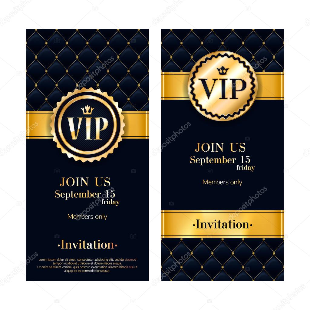 VIP invitation card premium design template. Stock Vector Image by ©rea ...